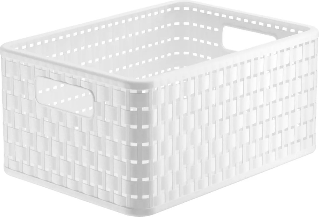 Rotho COUNTRY Úložný box, 32,8 × 23,8 × 16 cm, 11 l, bílá