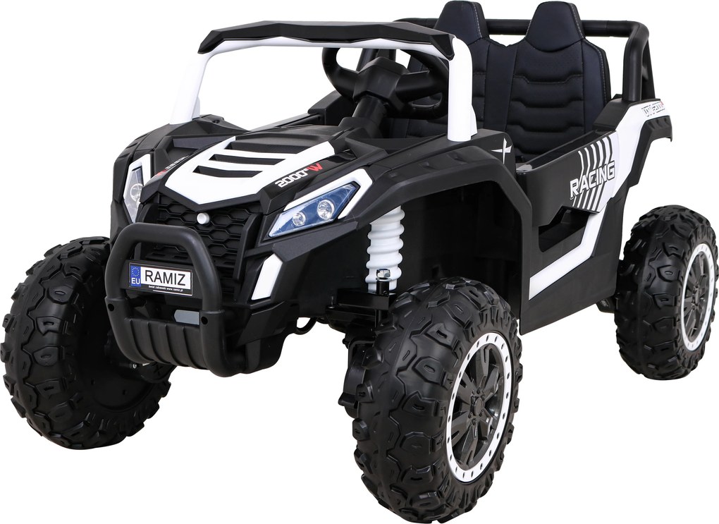 Ramiz Elektrická bugina UTV 2000M Racing bílá + MP3 zvuky a světla + dálkové ovládání + pomalý start