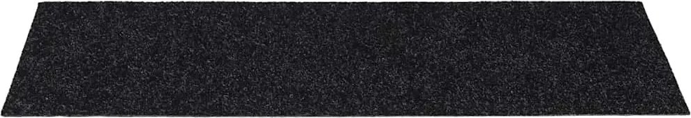 Schodové rohože samolepicí 30 ks 60 x 25 cm černé obdélníkové 3365705