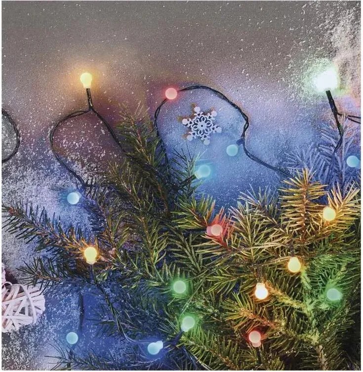 EMOS LED venkovní řetěz - kuličky 8m, multicolor, programy D5AM05