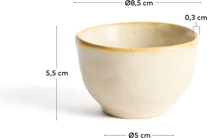 Krémová keramická miska Belor – Kave Home