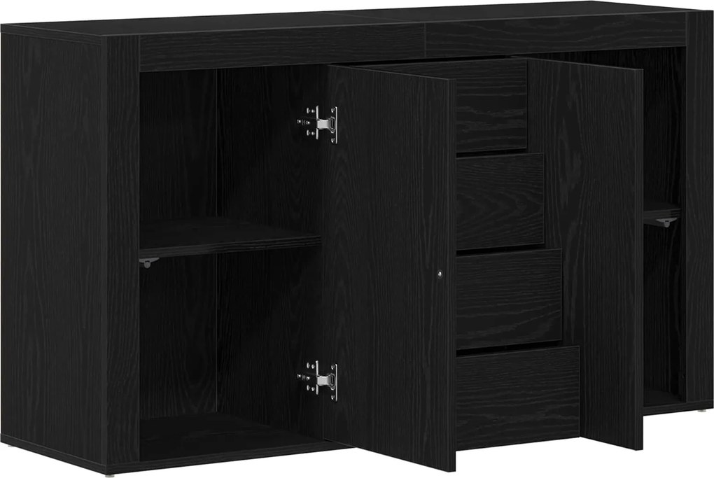 Servírovací skříň Černý dub 120 x 36 x 69 cm Kompozitní dřevo 3333865