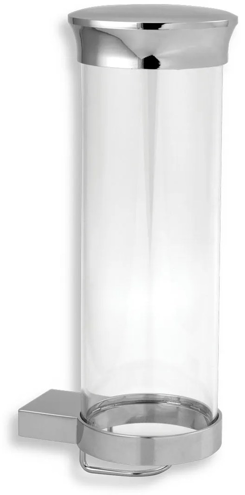 Novaservis - Zásobník na kosmetické tampony sklo Metalia 9 chrom, 0972,0