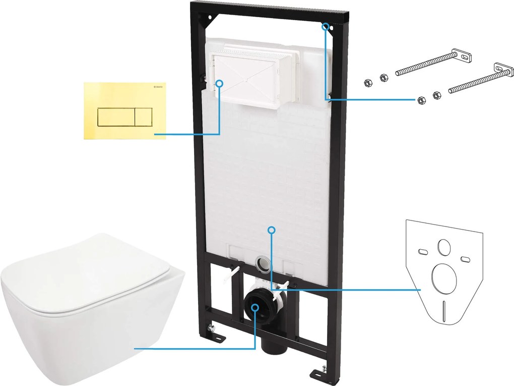 Deante Toilet set, concealed, 6 in 1