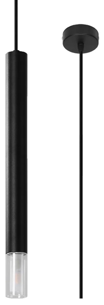Sollux Lighting Závěsné svítidlo WEZYR 1 černé