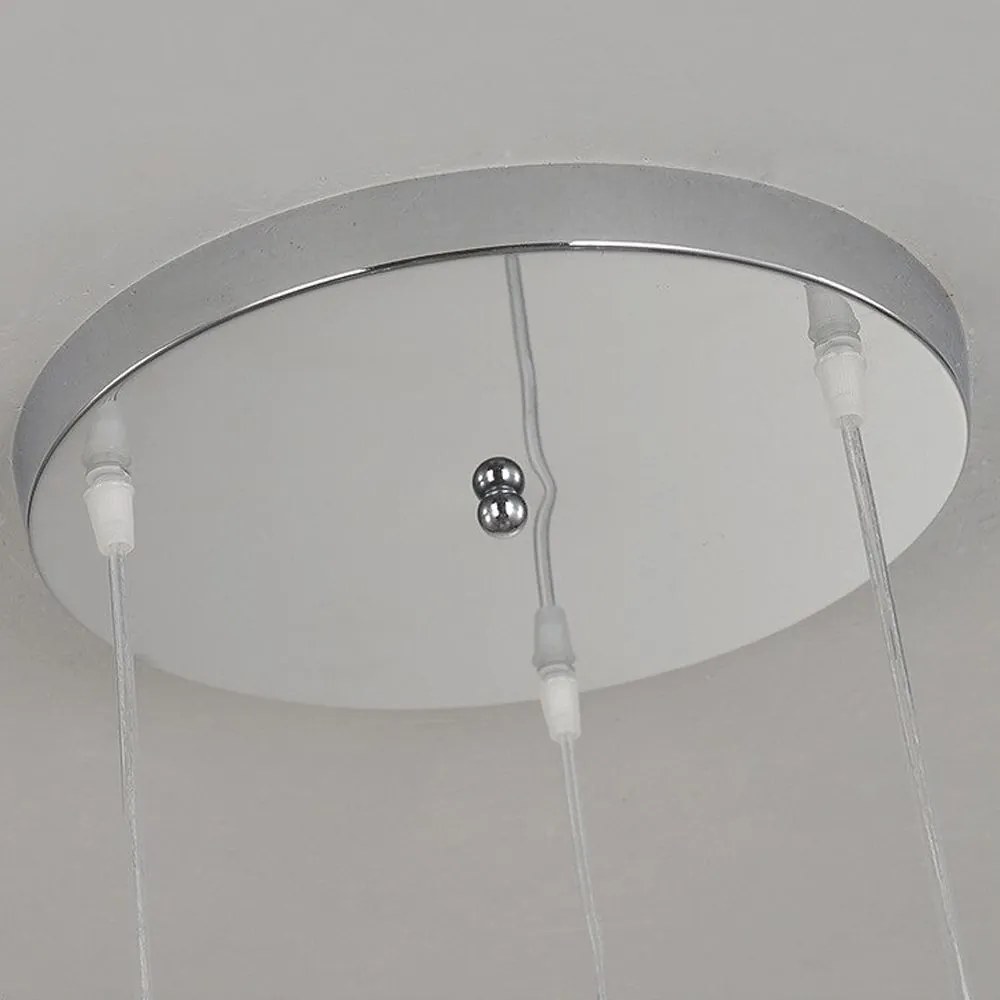 Toolight - ELEGANCE LAMPA SUFITOWA APP210-3CPR KRYSZTAŁ SREBRNA, OSW-08550