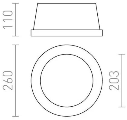 RED - Design Rendl - R10444 - Podhledové svítidlo MIA 2xE27/40W/230V