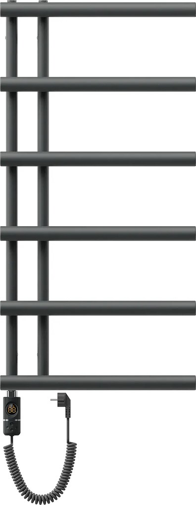 Mexen Jukon, elektrické topné těleso 988 x 500 mm, 600 W, antracitová, W116-0988-500-2600-66