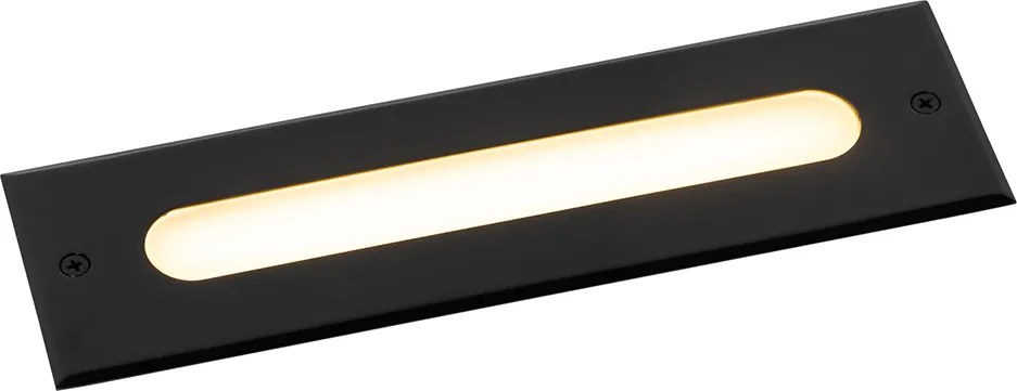 Sada 4 moderních zemních bodových světel černá 30 cm vč. LED IP65 - Eline