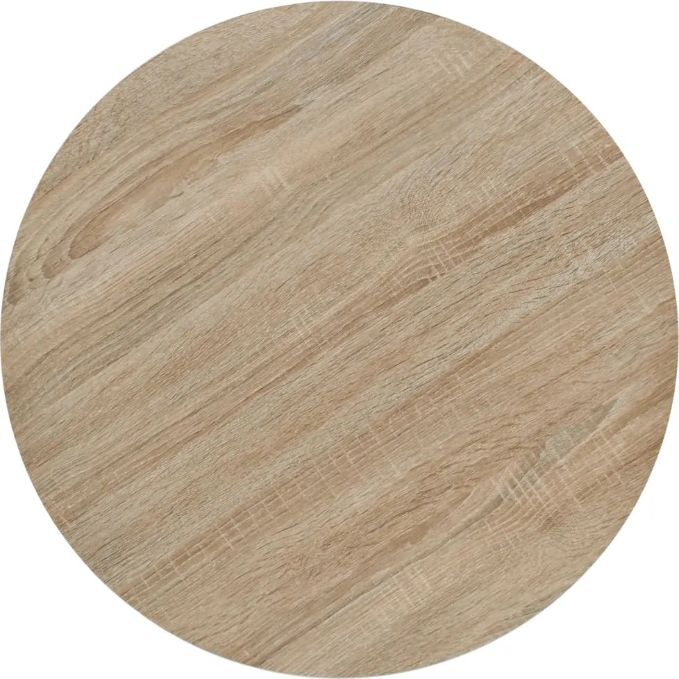 Bistro stůl MDF a ocel kulatý 60 x 75 cm 245612