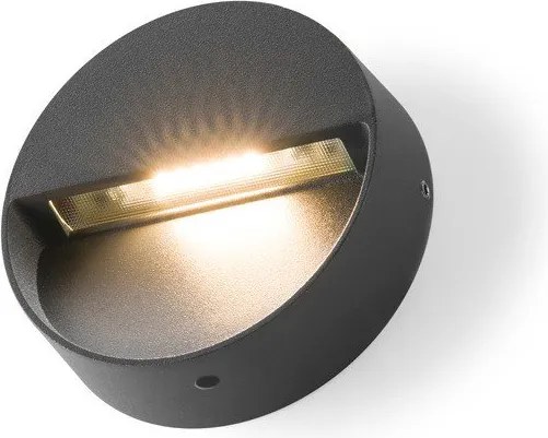 LED2 5130474 LED2 Venkovní nástěnné svítidlo STEP II ON R, A 3W 2200K / 2700K / 3000K / 4000K antracit - LED2 Lighting