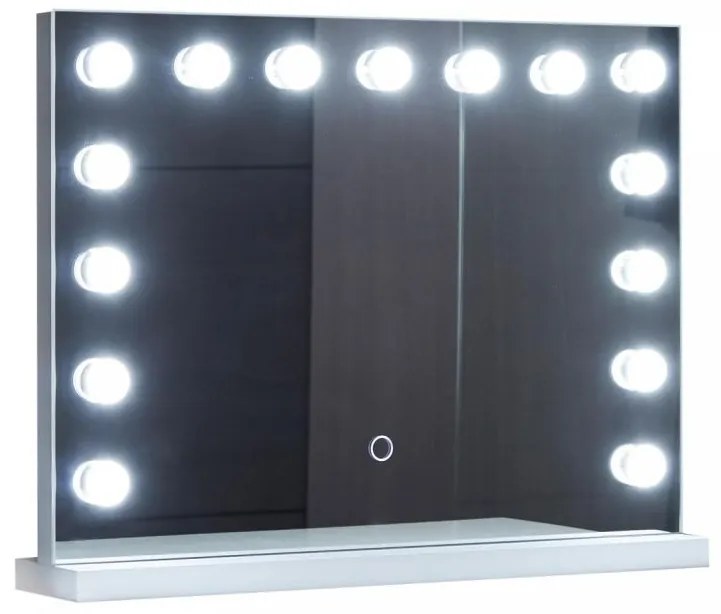 LED zrcadlo do koupelny Hollywood 58 × 43 cm
