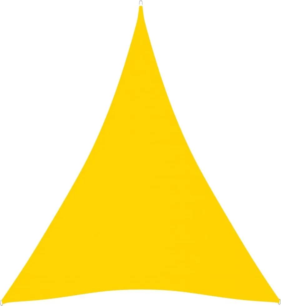 vidaXL Stínící plachta oxfordská látka trojúhelníková 5x6x6 m [135621] Barva: Bílá