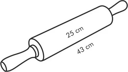 TESCOMA Váleček na těsto dřevěný DELÍCIA 25 cm, ø 6 cm