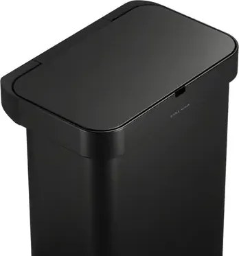 Simplehuman SENSOR černá ocel / Odpadkový koš / Bezdotykový / Hlasové