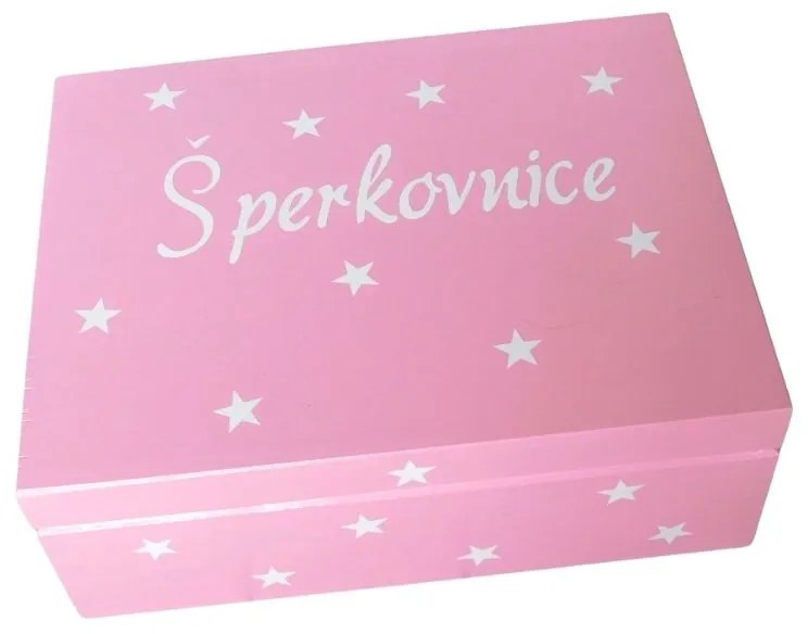 Dřevěná šperkovnice 6 přihrádek