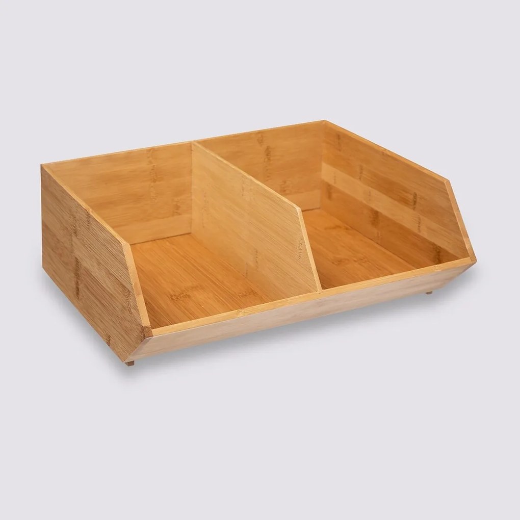 Dřevěný kuchyňský organizér Bam Duo, 35x30,5x12,5 cm
