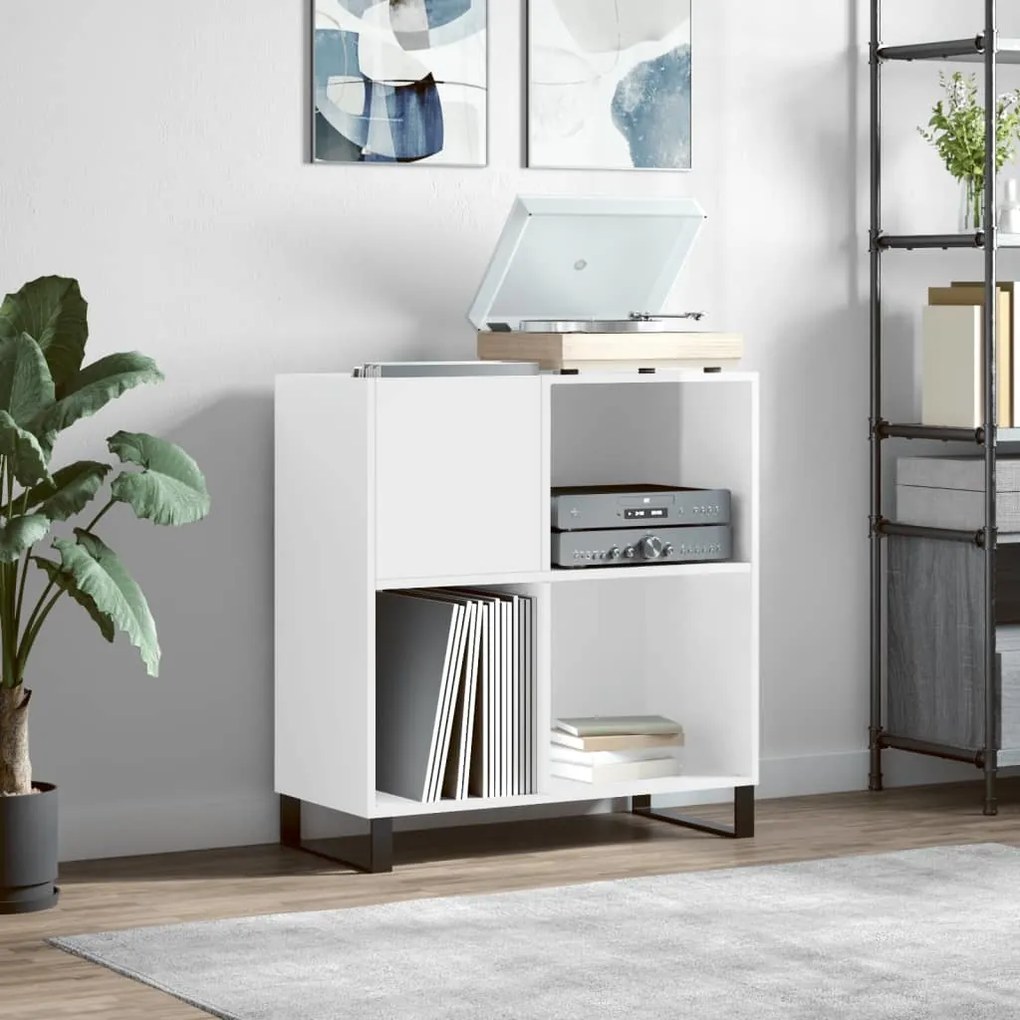 vidaXL Skříňka na LP desky 84,5 x 38 x 89 cm kompozitní dřevo [831780] Barva: šedá sonoma