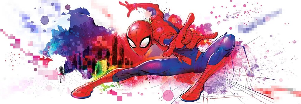 Komar Papírová fototapeta Spider Man Graffiti Art 368 x 254 cm