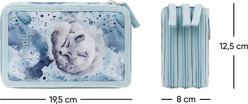 BAAGL Školní penál třípatrový Polar GRS