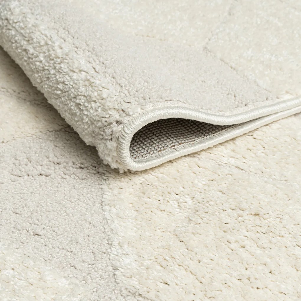 Angel Carpet, Kusový koberec Aurora 11 White, 80x150, bílá, kancelář