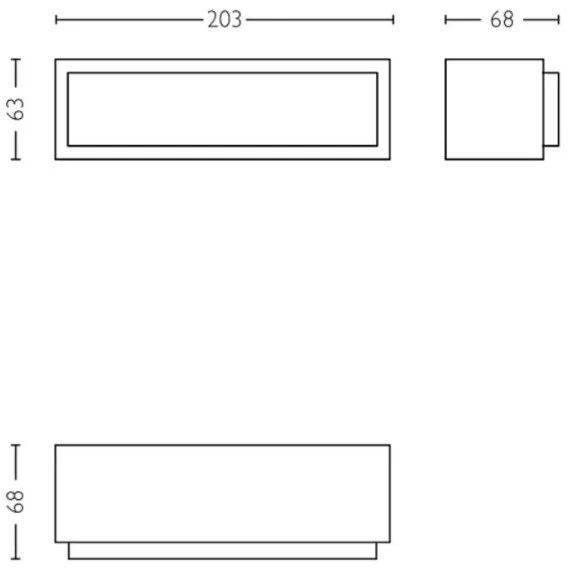 Philips - LED Venkovní nástěnné svítidlo STRATOSPHERE LED/3,8W/230V 4000K IP44