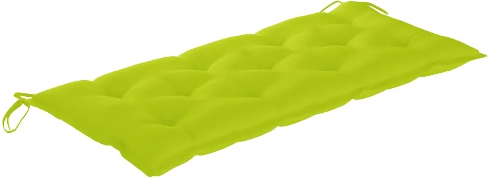 Zahradní lavice s poduškou 120 cm masivní akáciové dřevo 3063794