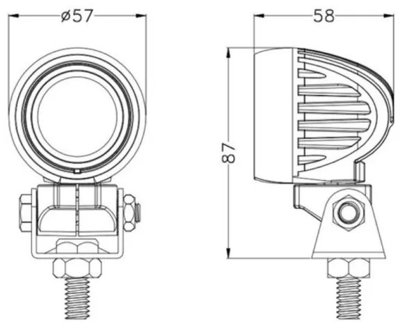 LED Bodové svítidlo pro automobil OSRAM LED/10W/10-30V IP68 5700K