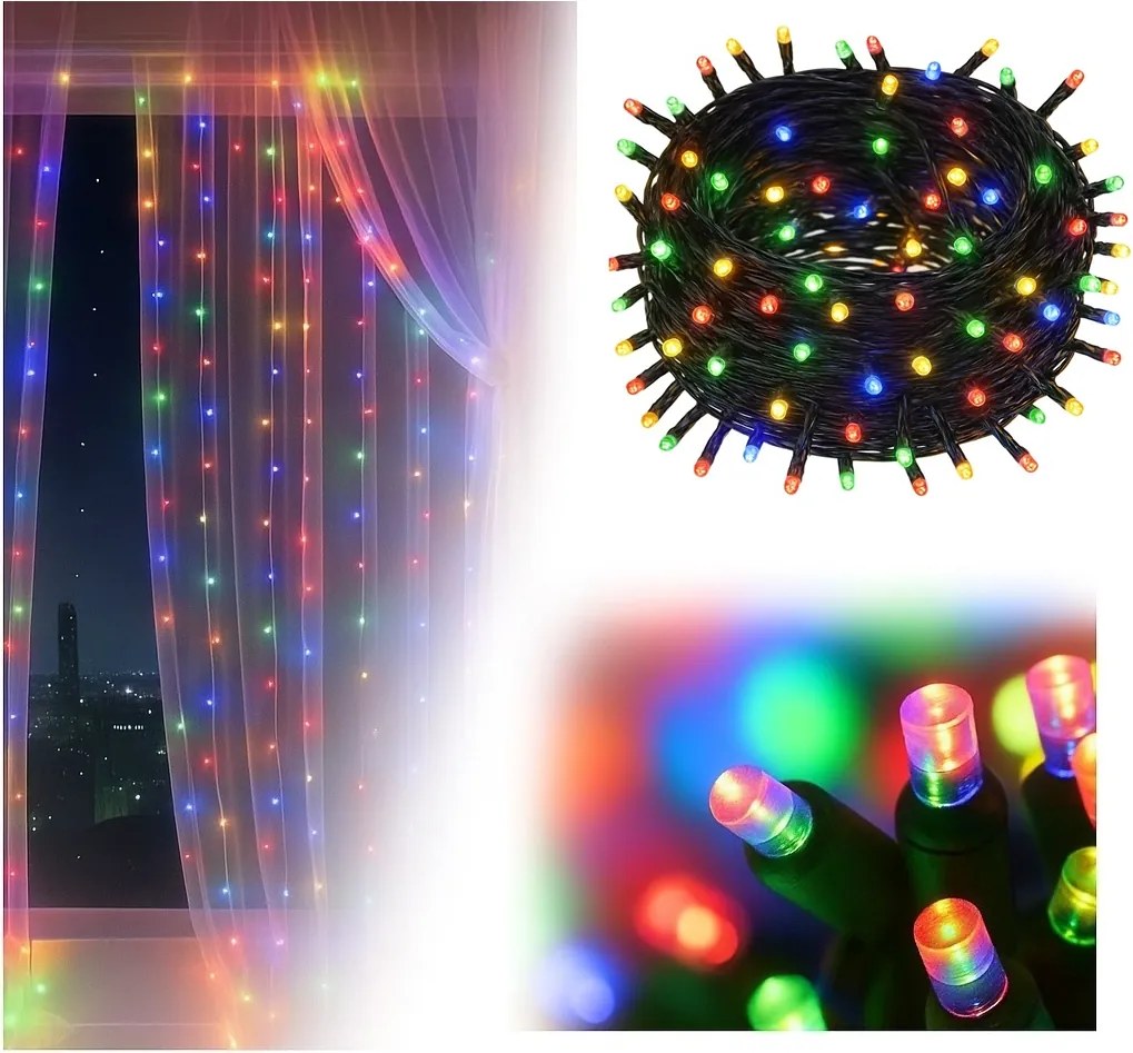 Vánoční světýlka vnitřní multicolor 300 LED