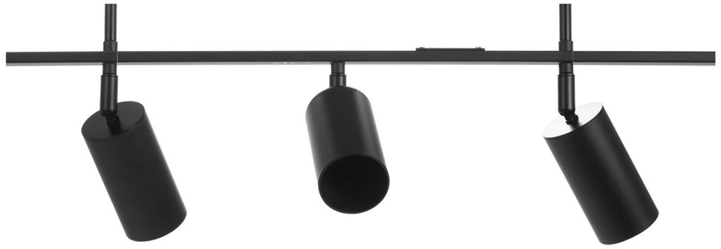 Toolight - Stropní lampa 5xGU10, APP210-3CPR, černá, OSW-03400