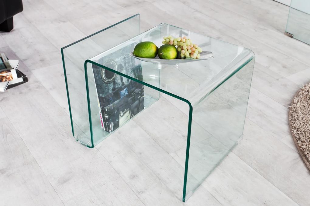 Glamato Skleněný konferenční stolek Ogho, 50 cm