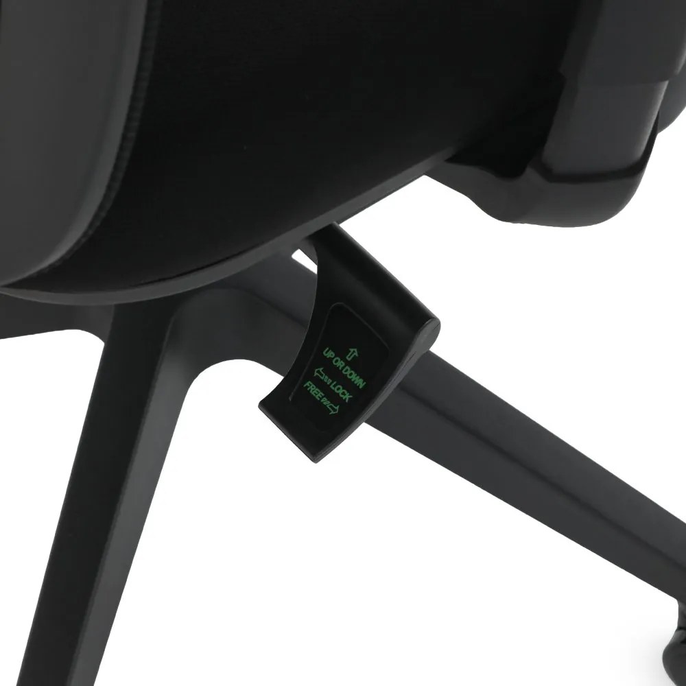 Kancelářská ergonomická židle NOKA — síť / látka, černá