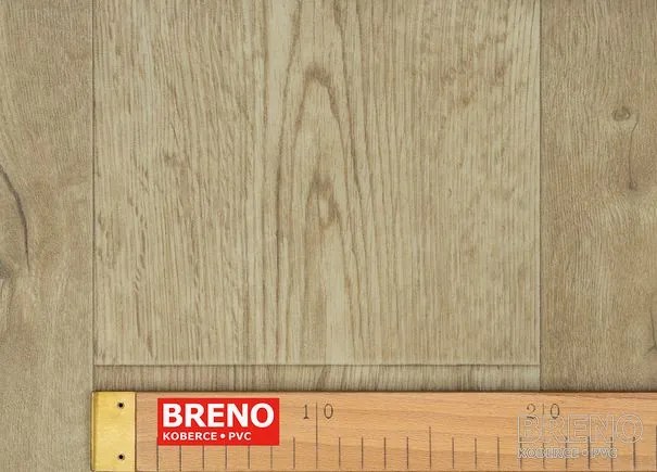 Breno PVC QUATROTEX Annapurna 536 - světle hnědé dřevo, šíře 200 cm