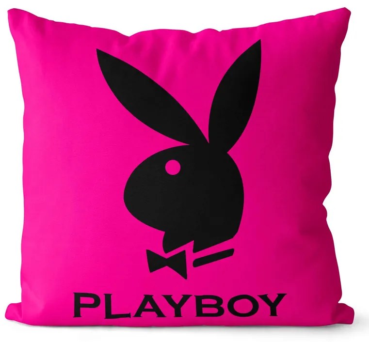 Polštářek Playboy Pink (Velikost: 40 x 40 cm)