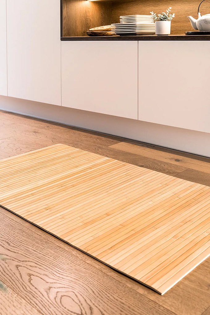 Bambusový kobereček Lily S hnědá 110x50 cm