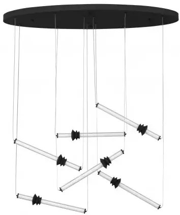 LED stmívatelný černá designové svítidlo Atmosfera
