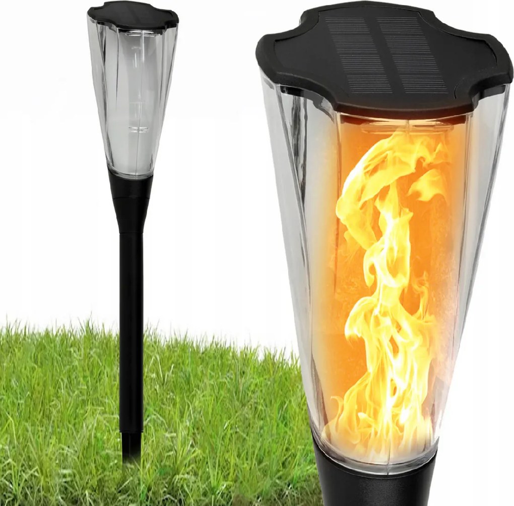 Solární LED lampa TORCH Premium IP65 - 65cm