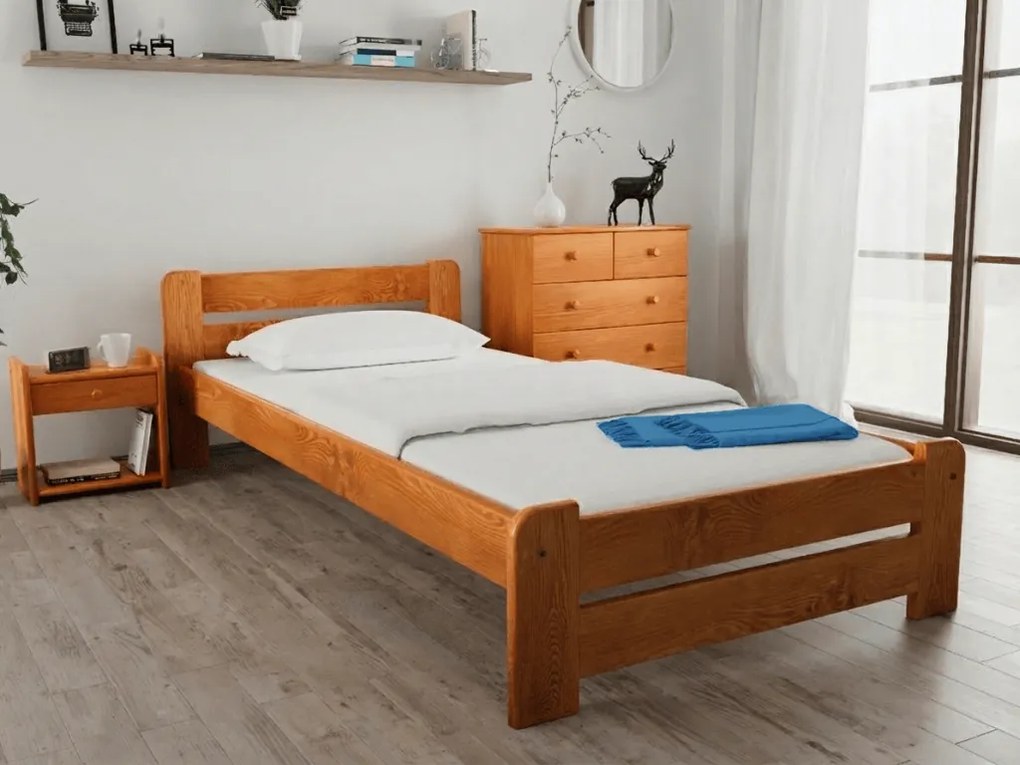 Postel Laura 80 x 200, olše Matrace: Bez matrace