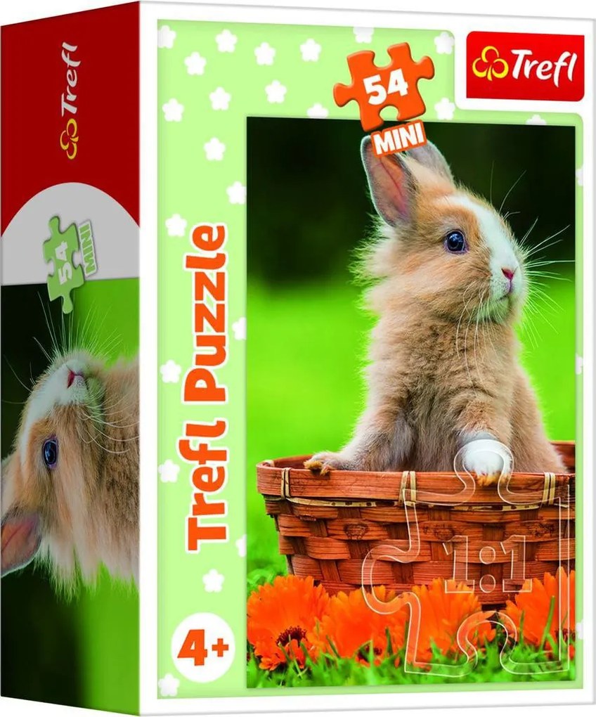 Trefl Minipuzzle zvířátka - mláďata 4 druhy, 54 dílků