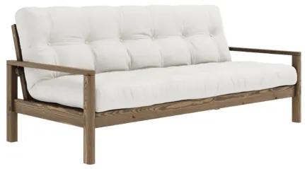 sofa KNOB by Karup - 95*205 cm carob (hnědá) + futon natural 701