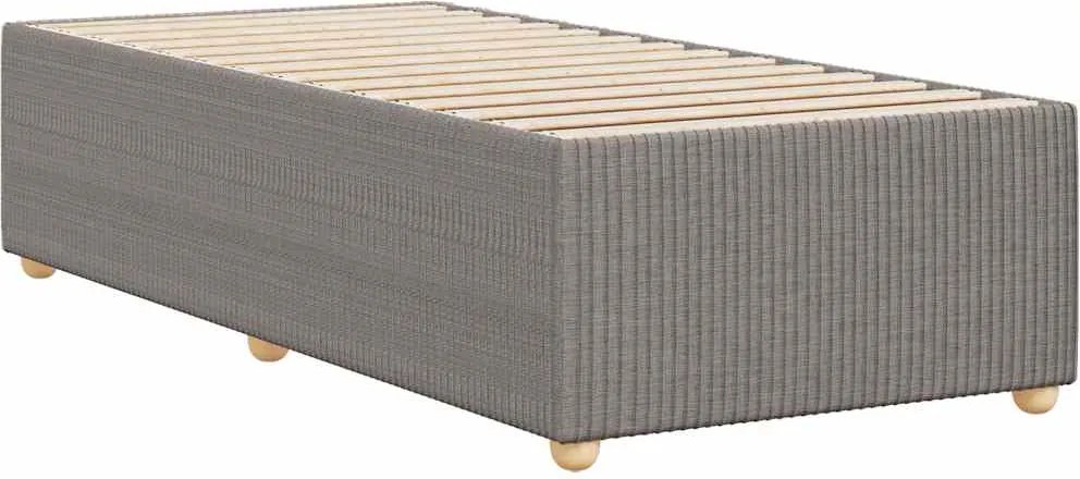 Rám postele bez matrací taupe 90x200 cm textil 3284911