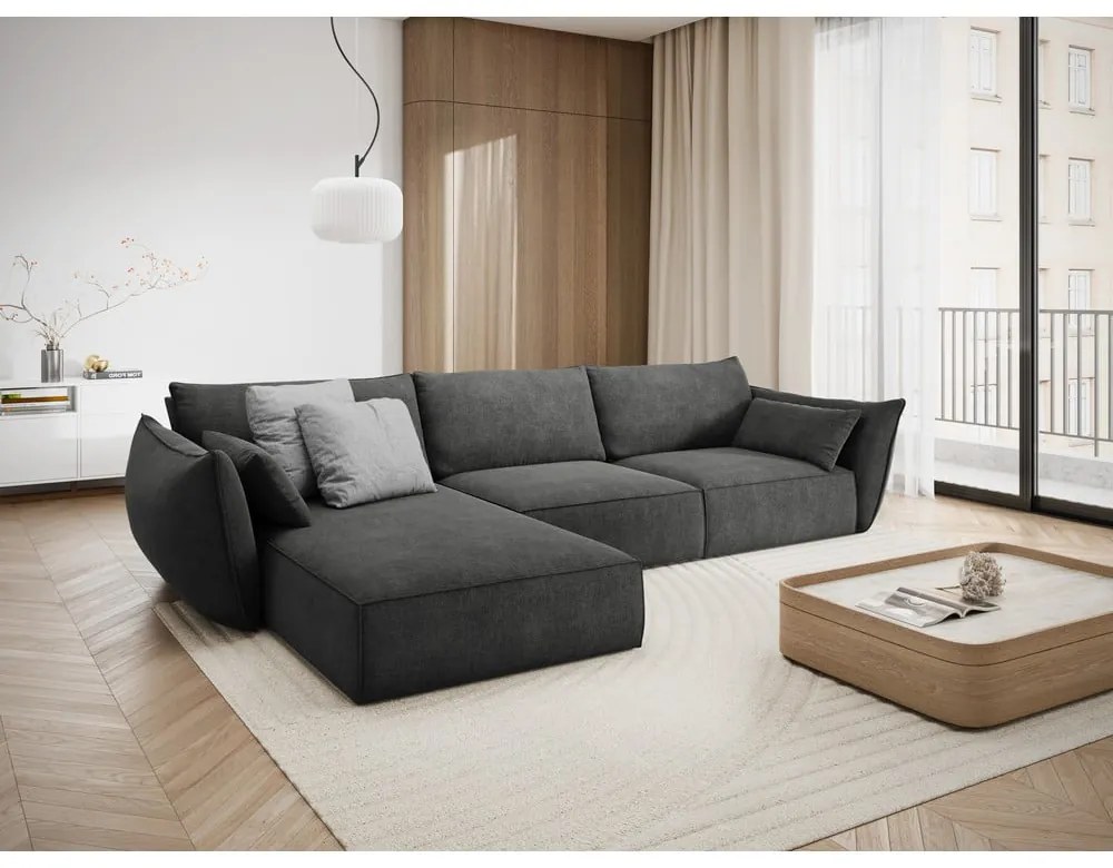 Šedá rohová pohovka (levý roh) Vanda – Mazzini Sofas