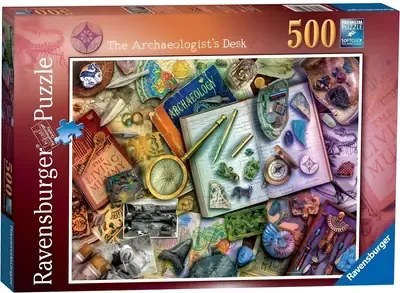 RAVENSBURGER Puzzle Archeologův stůl / 500 dílků