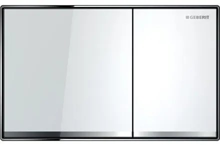 Geberit Sigma60 - Ovládací tlačítko splachování, sklo/bílá 115.640.SI.1
