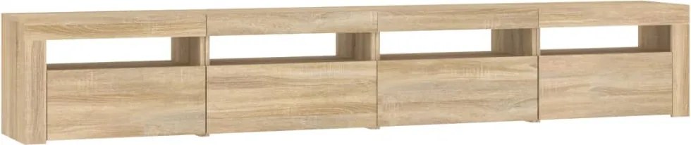 TV skříňka s LED osvětlením dub sonoma 240x35x40 cm 3152764