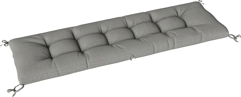 Outsunny Polštář z palety Odnímatelný sedák s upevňovacími popruhy Polštář z palety pro většinu lehátek 198x65x13cm Světle šedý