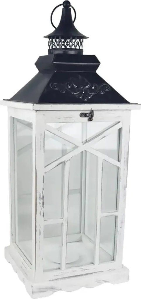 Dřevěná lucerna D4131/S - 62 cm