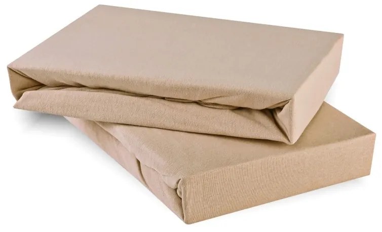 Plachta ložní cappuccino jersey EMI, Plachta 90x200