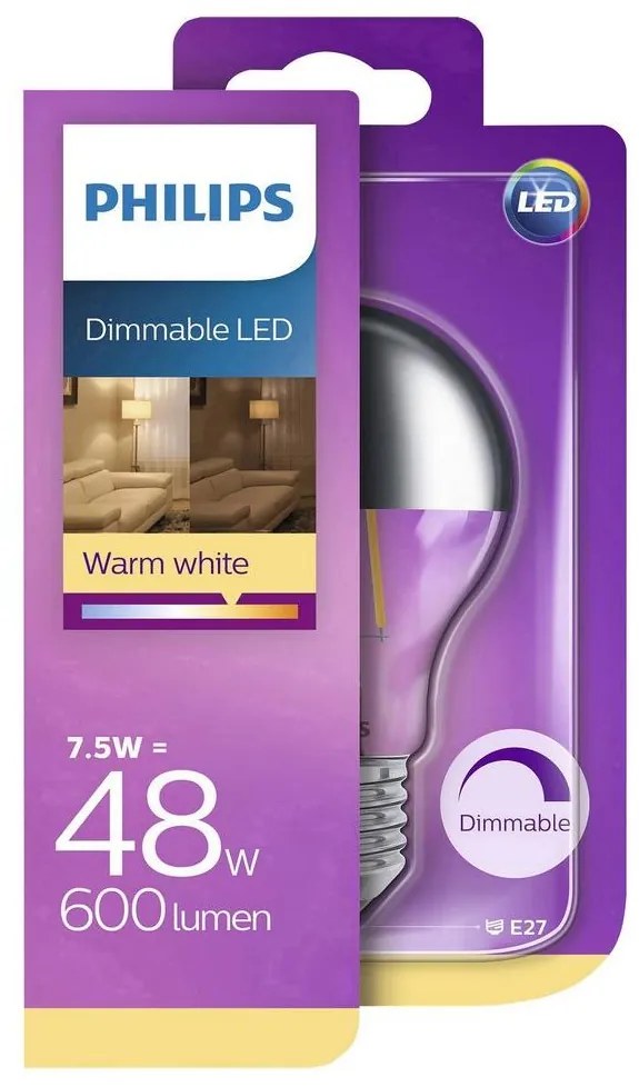 Philips LED Stmívatelná žárovka Philips VINTAGE E27/7,5W/230V 2700K P4191