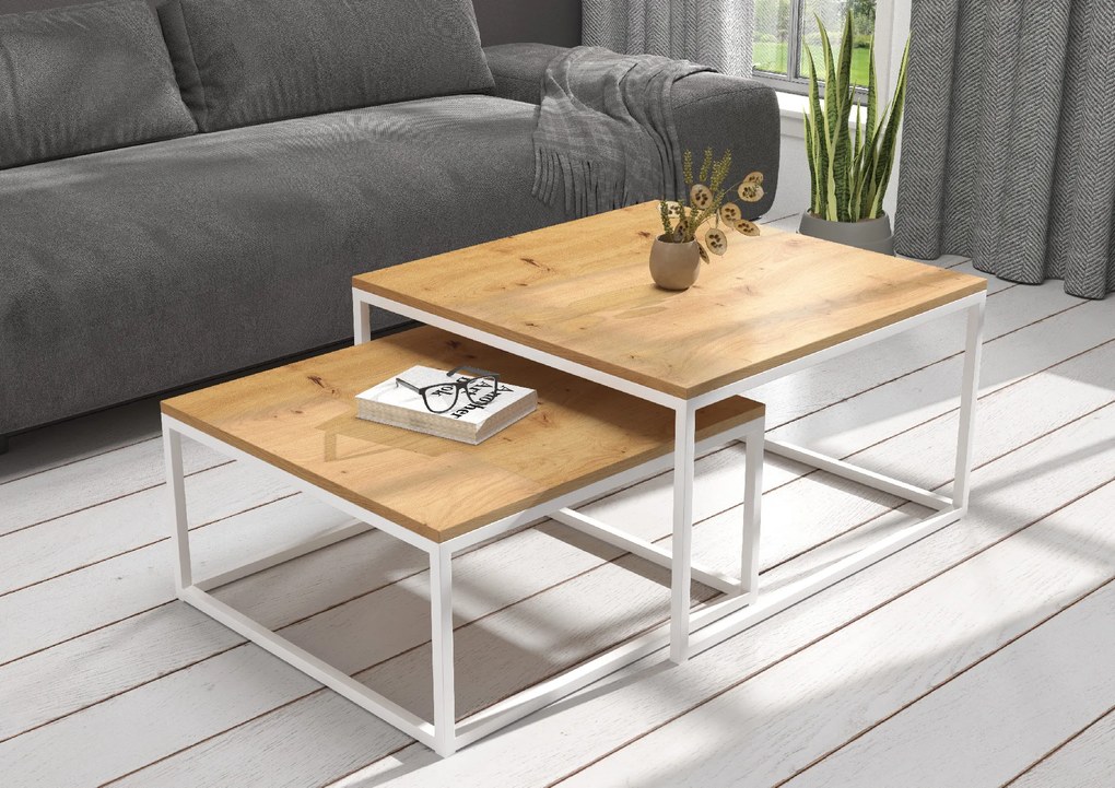 ADRK Furniture Konferenční stolek 2v1 KAMA CT-KAM-W-A